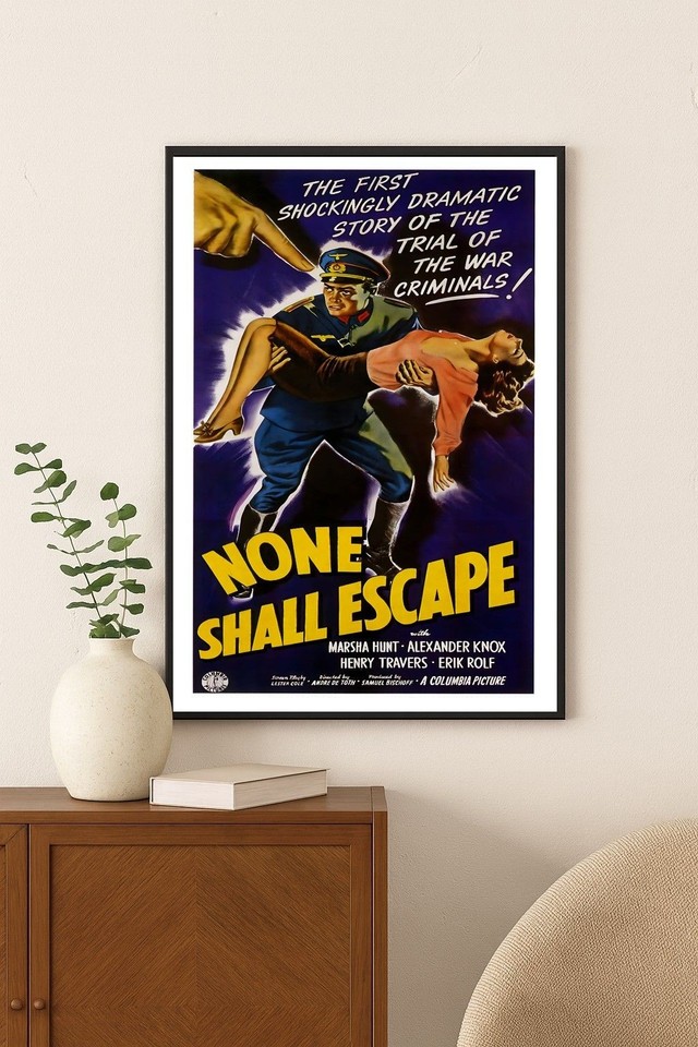 None Shall Escape (1944) Movie Poster 🎬 - 24x36” - Rare Reprint 🤯💯! | eBay