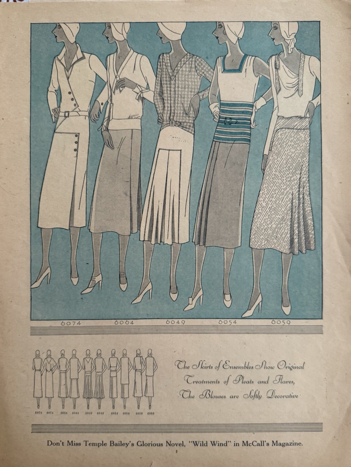 McCall Style News Apr 1930 Vintage Sewing Patterns Flyer Original ...