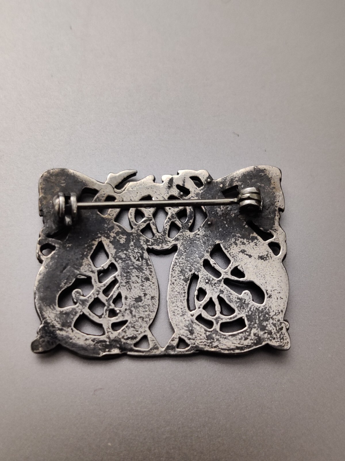 Vintage Celtic Pin Brooch Norse Gods Knot Silver Unis… - Gem