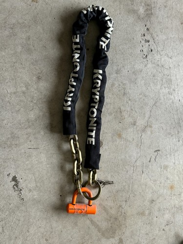 Kryptonite Motorcycle lock and chain 720018999492 | eBay