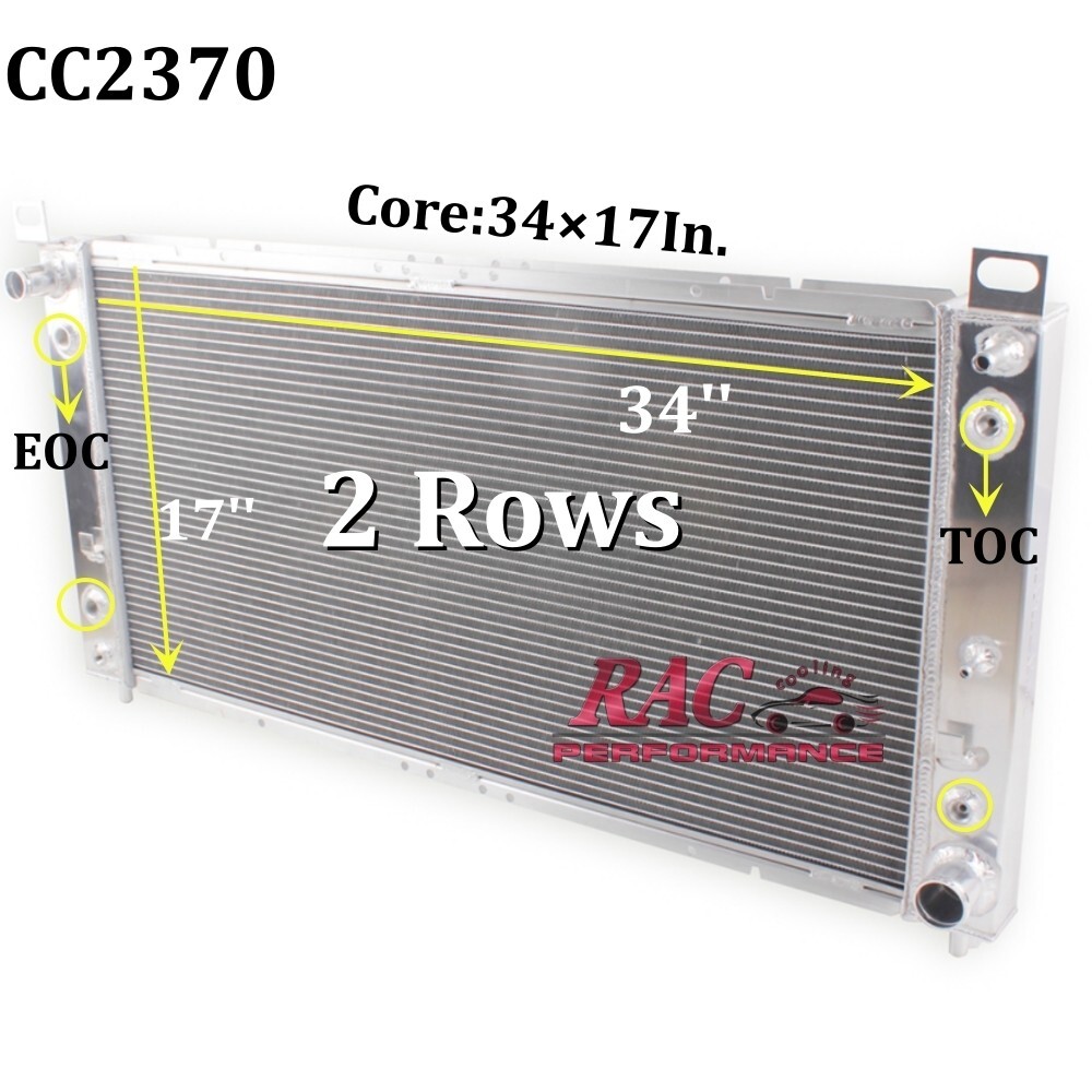 CU2370 Aluminum Radiator For 2000-2014 GMC Yukon Chevrolet Tahoe 5.3/4. ...