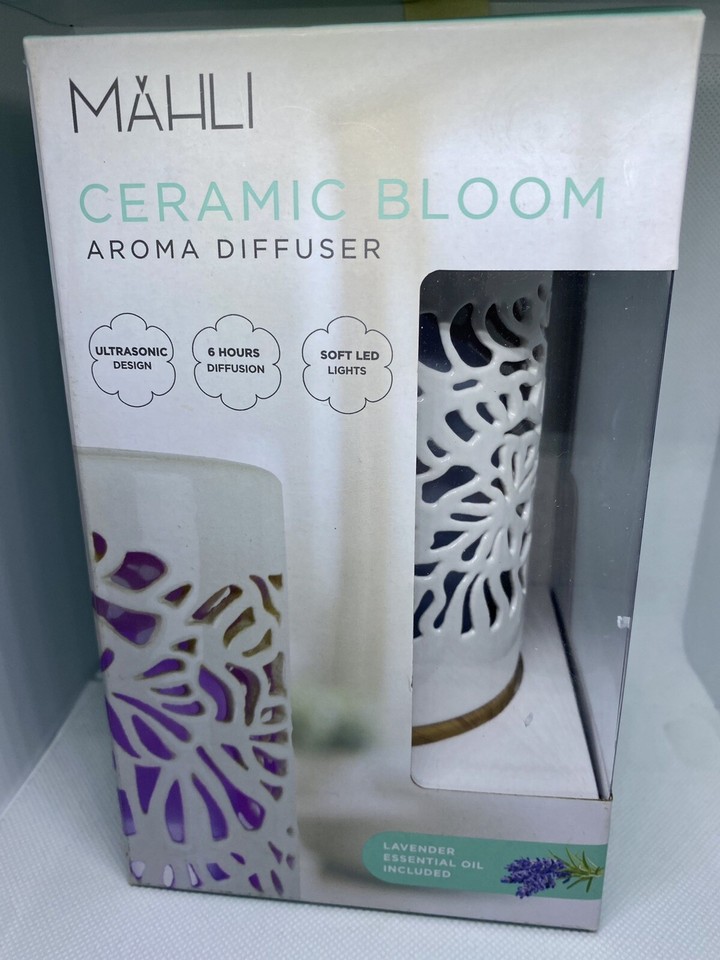 Mahli Ceramic Bloom Diffuser with Lavender Oil - New Tested & Working ...