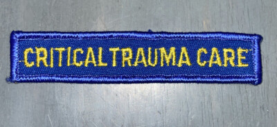 For New York State EMT Patch Critical Trauma Care Hash Bar | eBay