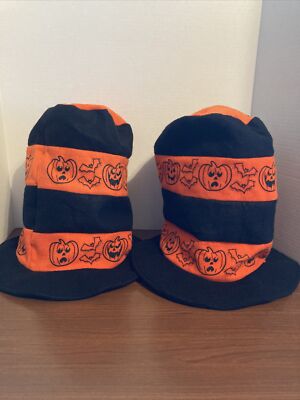 Halloween Party Top Hats felt 2 Hats | eBay