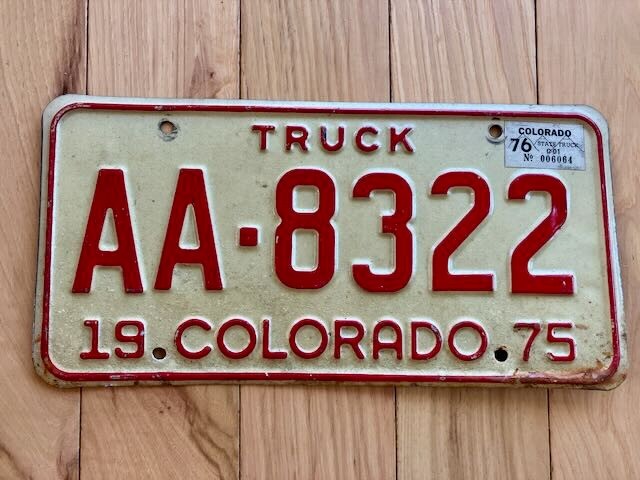 1976 Colorado Truck License Plate | eBay