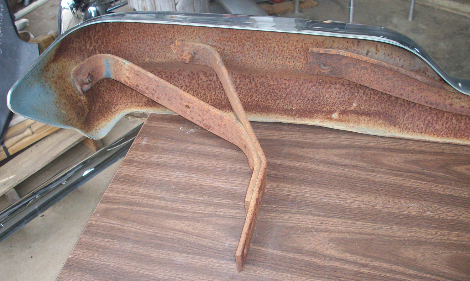 1958 - 58 Edsel Ranger - Pacer Chrome Rear Bumper w/ Bumper Brackets ...