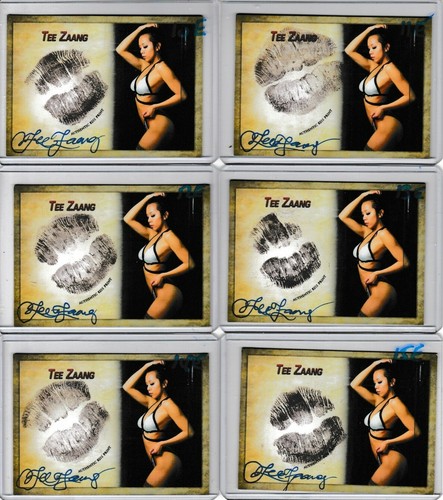Vietnamese Tee Zaang Signed & Kissed Trading Card #12E Glamour SoCal Model | eBay