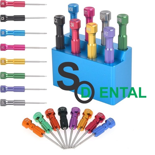 8pcs Dental Implant Universal Abutment Hand Hex Screw Driver Kit Lab Tool Set CE | eBay