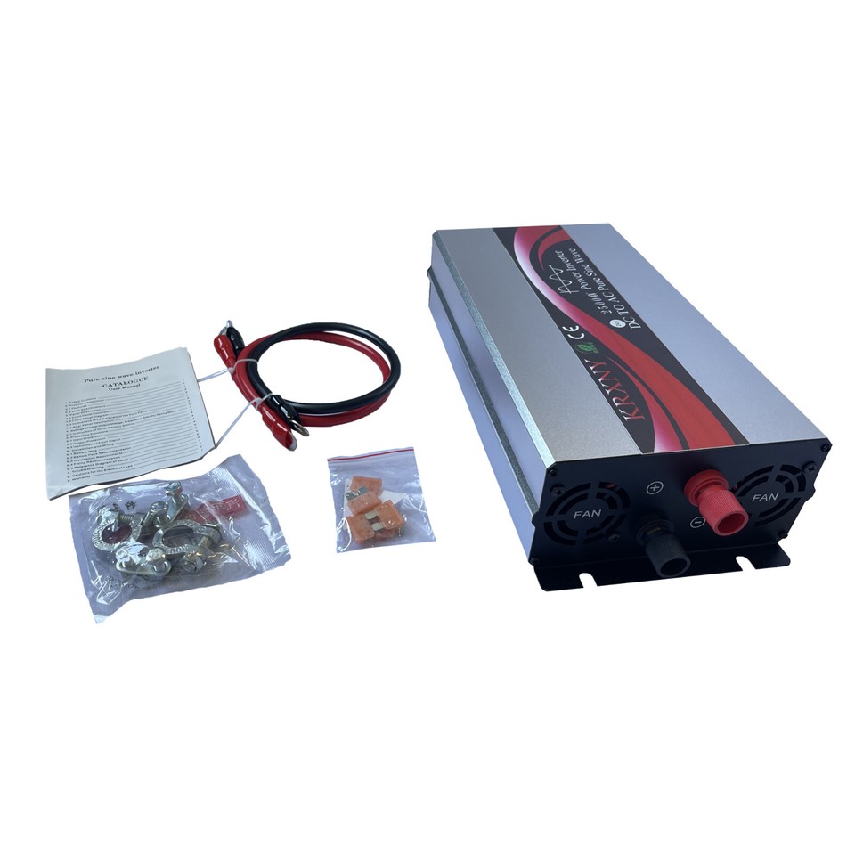 2500W Pure Sine Wave Power Inverter 12V 24V 48V DC to 120V 240V AC Off ...