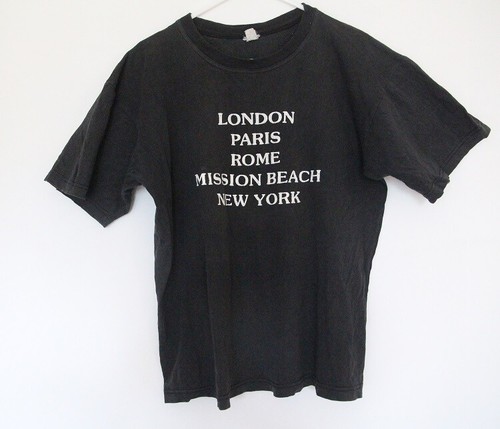 Vintage black Mission Beach t shirt Made in Australia cotton men's size ...