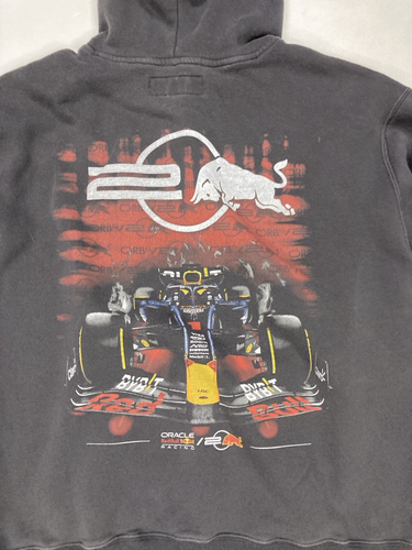 Hollister Oracle Red Bull Racing Graphic Pullover Hoodie Men Large Gray ...