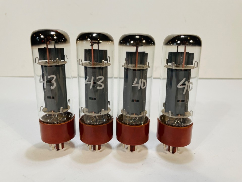 4 Vintage NOS 2015 Tung-Sol Tonal Tubes EL34B 6CA7 Reissue Matched Amp ...