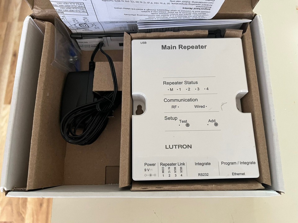 Lutron RR-MAIN-REP-WH RadioRA 2 Main Repeater - White | eBay