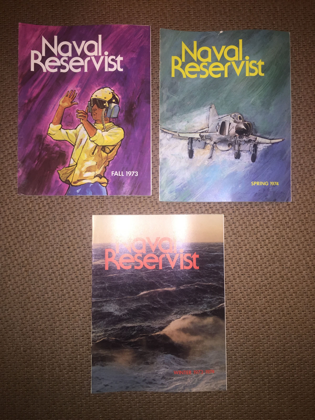 LOT OF 3 NAVAL RESERVIST-MILITARY Vintage,Collectible Magazine - 1973 ...