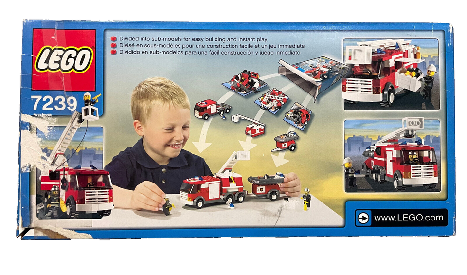 LEGO 7239, City Fire Truck, Complete set | eBay