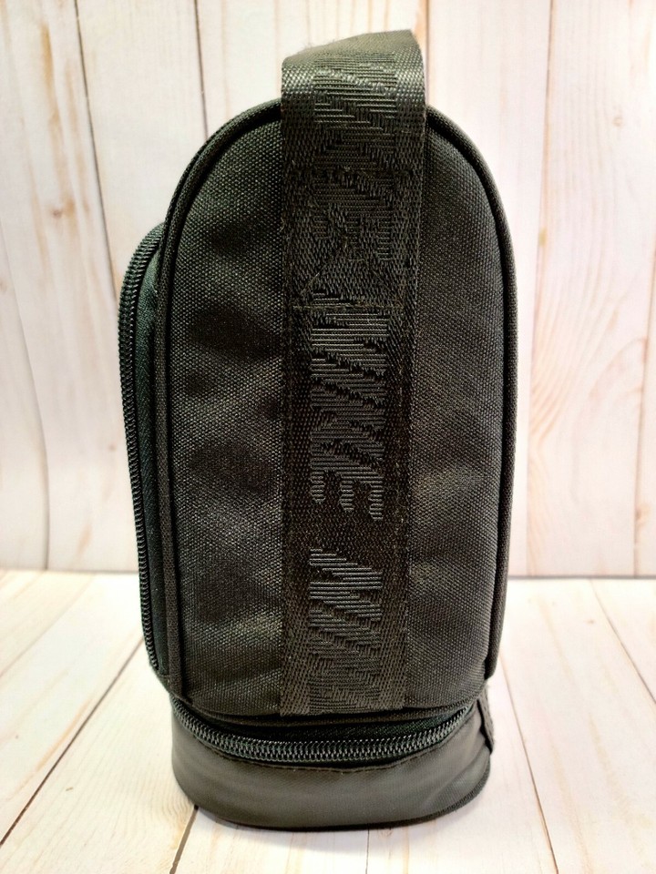Nike Upright Insulated Zipper Pouch Top Handle Lunchbox Black with Gray ...