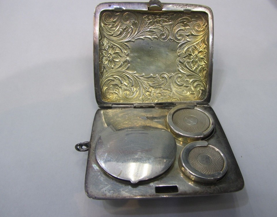 Vintage Sterling Silver 925 Coin Holder with mirror | eBay