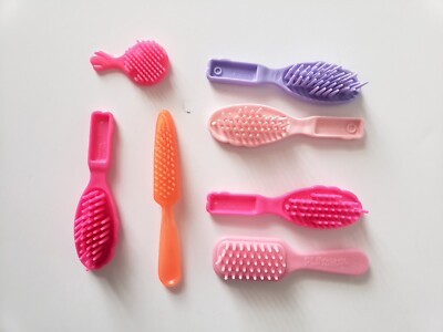 Lot Of 17 Barbie Disney Doll Hair Accessory Brushes And Combs ...