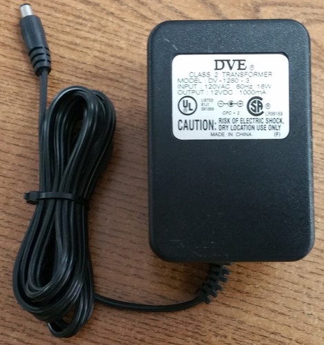 DVE CLASS 2 TRANSFORMER POWER SUPPLY DV-1280-3 12V - USED | eBay