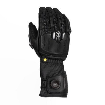 Motorcycle Gloves KNOX Handroid All Black Mk5 black - size M | eBay