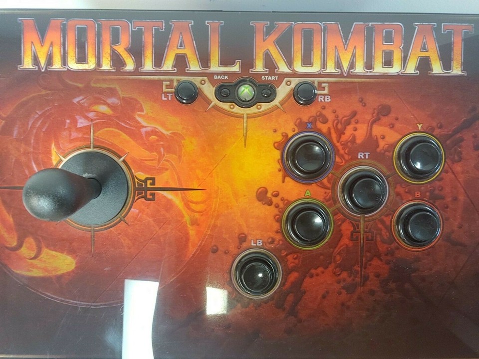 Mortal Kombat Arcade Fight Stick Hard To Find Gaming Stick EUC | eBay