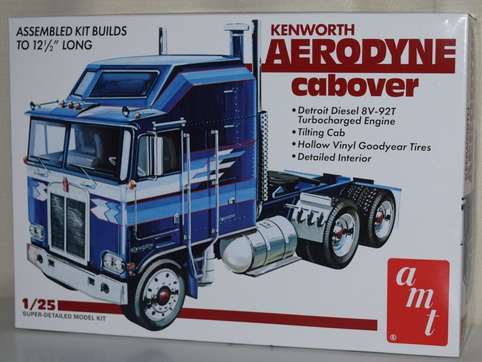 AMT KENWORTH AERODYNE CABOVER 1463 ⭐PARTS⭐ CLEAR WINDSHIELD+AERODYNE ...