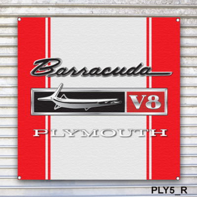 Plymouth Barracuda Banner Sign Wall Art | eBay
