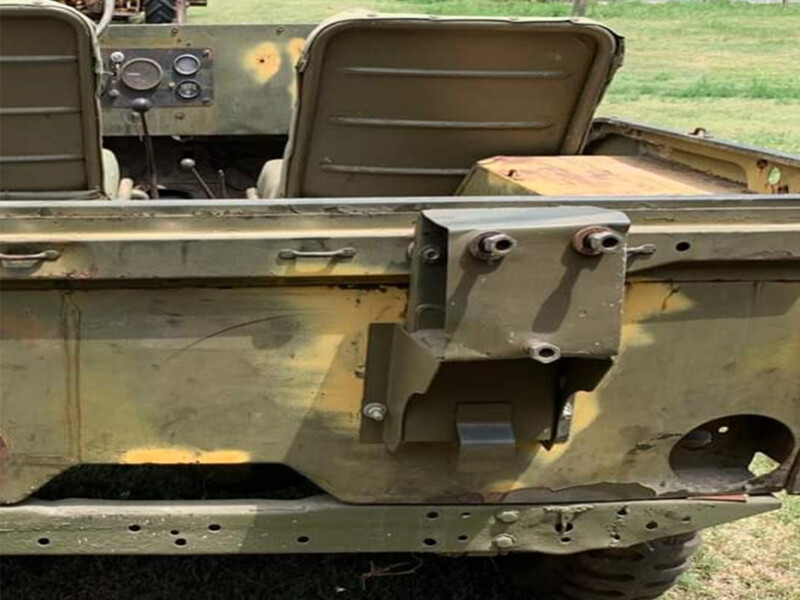 Willys M38 M38A1 CJ5 Jeep Spare Tire Carrier 673337 | Black | Steel ...