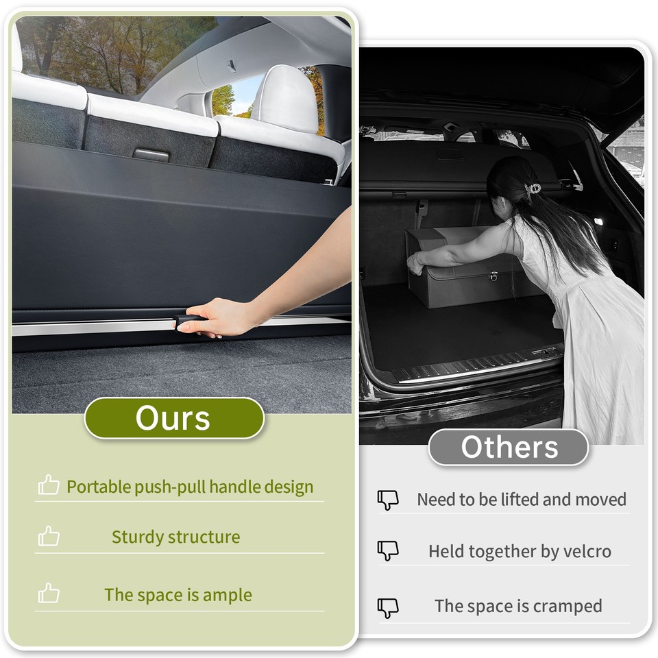 Universal Car Trunk Organizer Durable Leather SUV Cargo Storage Box ...