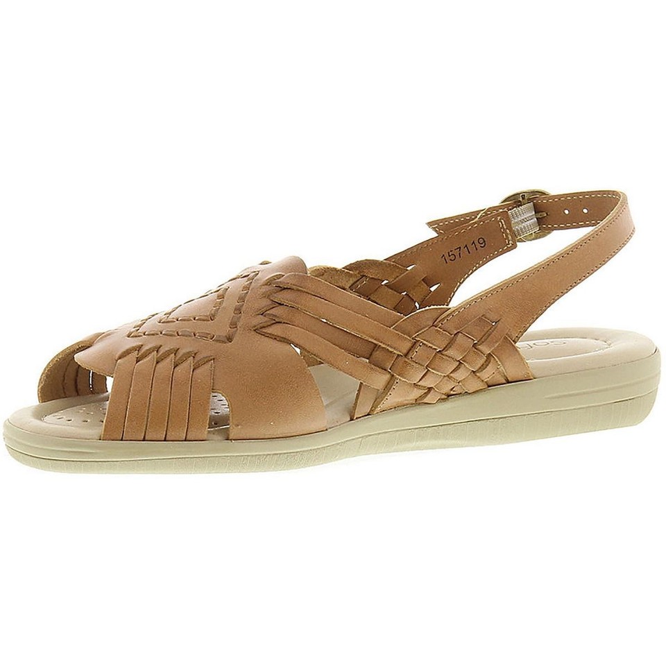 Softspots Womens Tela Tan Slingback Sandals Shoes 8 Super Slim (SS) BHFO 9350 795252468691| eBay