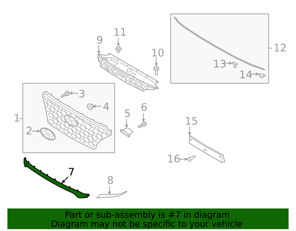 Genuine Hyundai Lower Trim 86569-S2500 | eBay