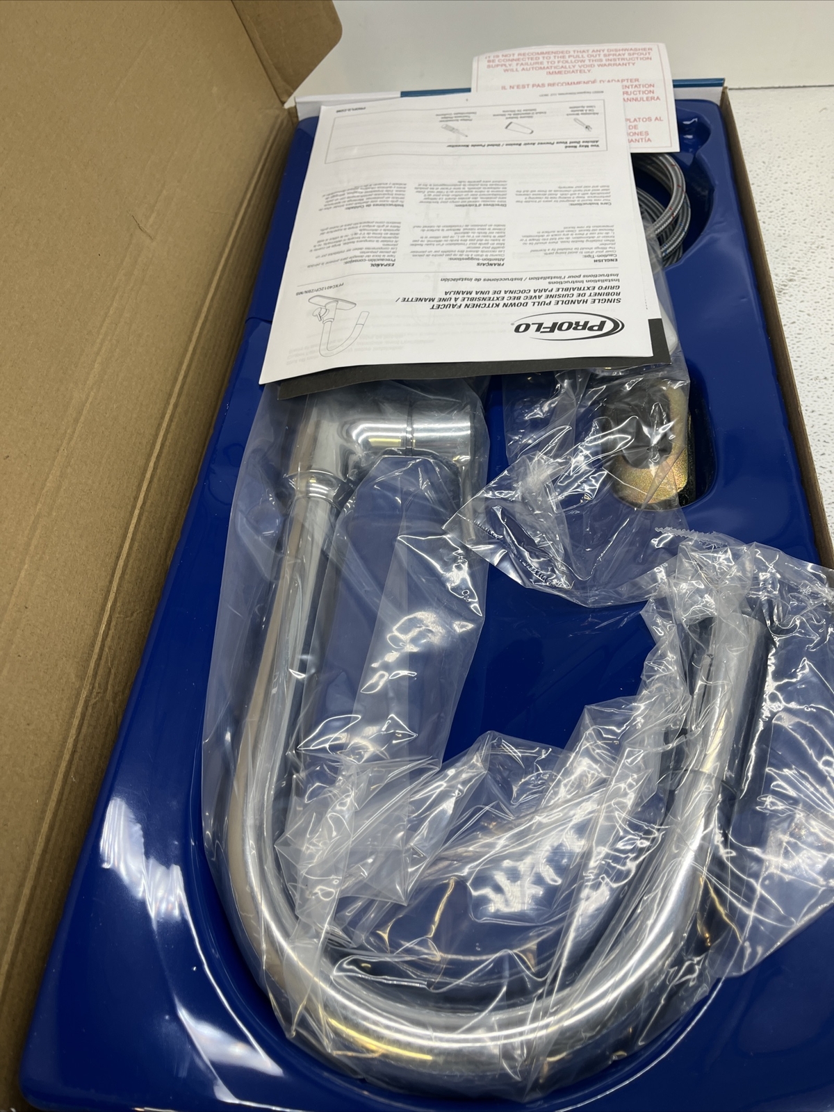 PROFLO Pfxc4012 Nickel Loftus 1.75 GPM Single-hole Pull-down Kitchen ...