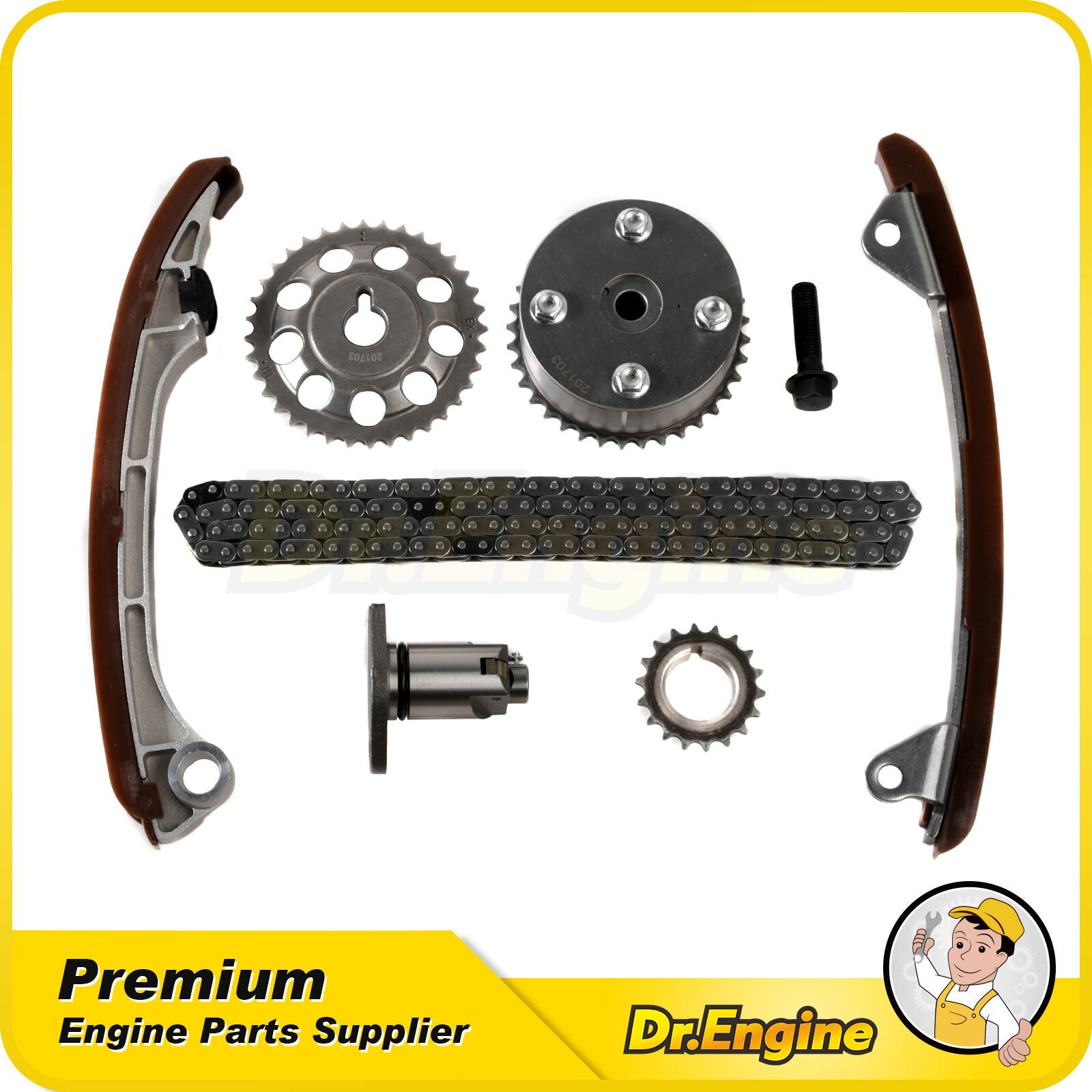 Timing Chain Kit w/ VVTL-i Adjuster Fit 00-06 Pontiac Vibe Toyota 1.8L ...