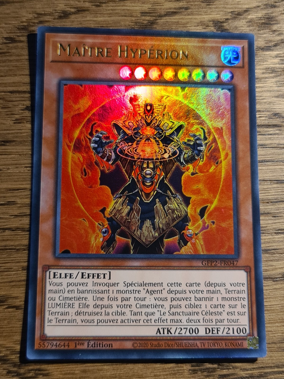 Master Hyperion YUGIOH GFP2 2022 FRENCH ULTRA RARE 1st EDITION NM ...