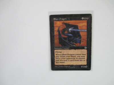 MTG Ebon Dragon - Portal (POR) PL | eBay