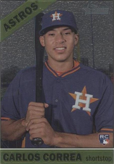 2015 Topps Heritage High Number - Carlos Correa #563 Chrome /999 (RC ...