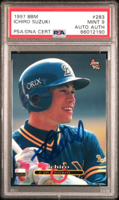 ICHIRO SUZUKI 1997 BBM #283 SIGNED AUTOGRAPH PSA 9 BOLD MINT AUTO | eBay