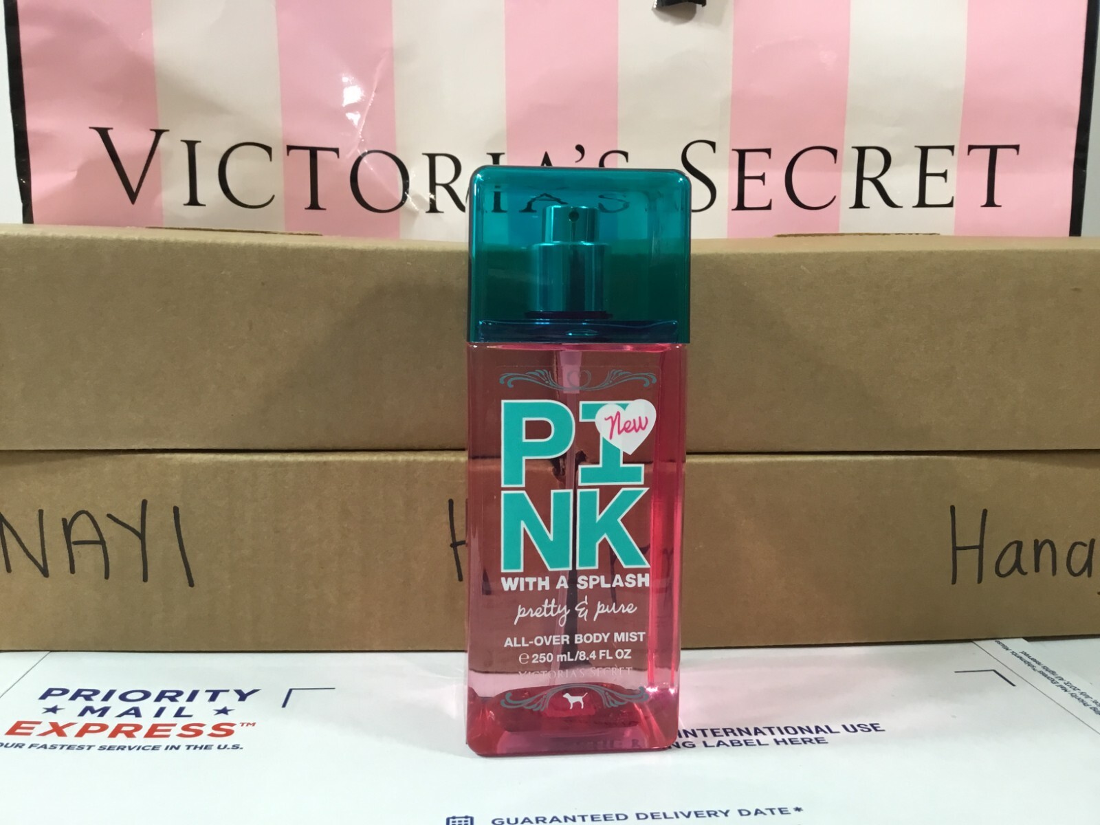 VICTORIA'S SECRET PINK WITH A SPLASH ALL OVER BODY MIST SPRAY FULL SIZE ...