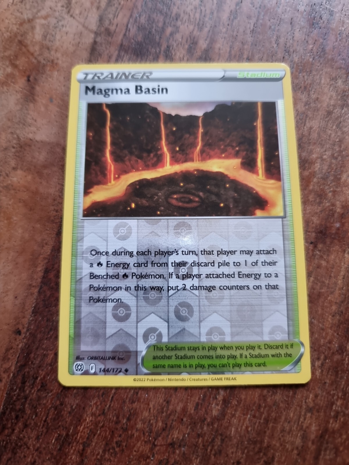 Pokémon TCG Magma Basin Sword & Shield: Brilliant Stars 144/172 Reverse ...