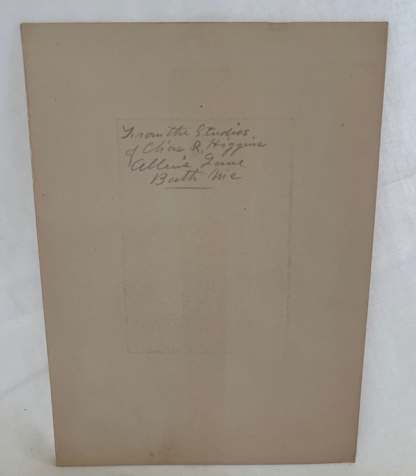 Miniature Vintage Charles R Higgins Hand Tinted Photo Ladies at Front ...