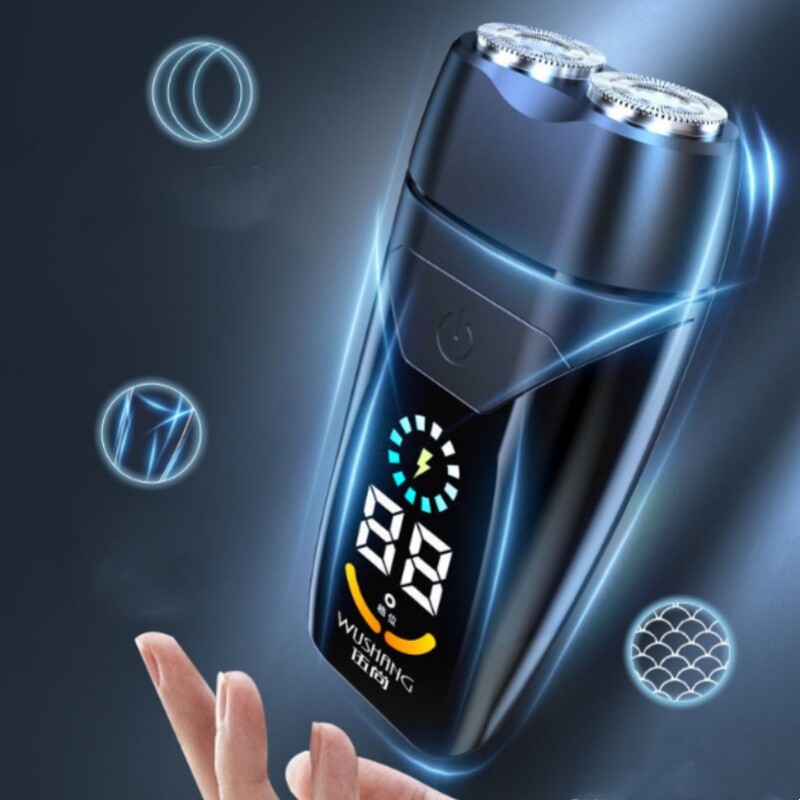 German Mini Steel Cannon Electric Men's Shaver Led Display Portable ...