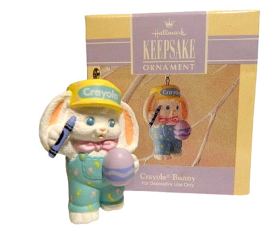 Hallmark 1992 Crayola Bunny Easter Collection Spring Keepsake Ornament ...
