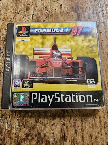Formula 1 97 - Playstation Platinum - PS1 Vintage Game 1997 - Sony With ...