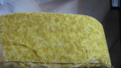 Quilt Binding 12 yards Calico Yellow Die Cut Handmade Quilting cotton ...