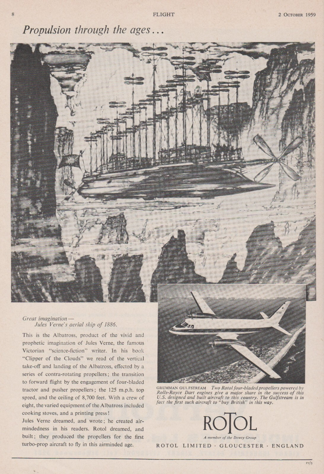 Aviation Magazine Print - Rotol Dowty Propellers (1959) | eBay