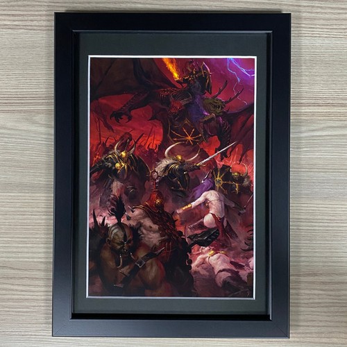 ARCHAON FRAMED ART CHAOS EVERCHOSEN WARHAMMER AGE OF SIGMAR OLD WORLD ...