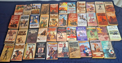 Lot of 43 Vintage Western Paperback Books | eBay