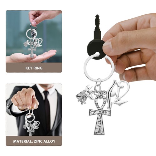 Ancient Egypt Symbol Design Keychains Retro Key Rings Pendant Vintage ...