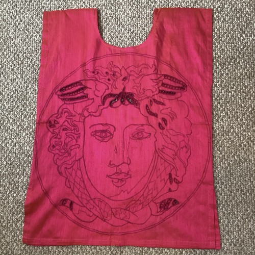 Vintage Silk Medusa Face Top Pink Sm | eBay