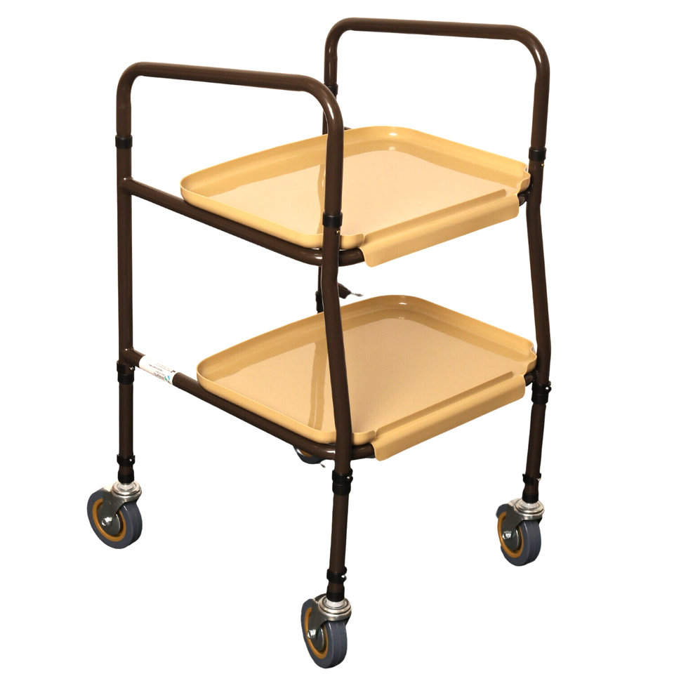 NEW Mobility walker rollator indoor handy trolley with trays adjustable ...